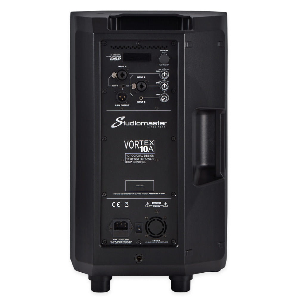 Studiomaster Vortex V10A Active Hf/Mf Non-Water Proof Line Array Enclo ...