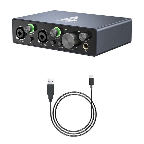 Buy Audio Array 24 bit 192KHz 2in/2out Audio Interface Online | Bajaao