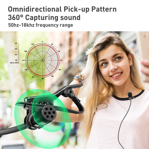 Buy Audio Array AM-C16 Single Head Condenser Lavalier Lapel Mic with 3 ...