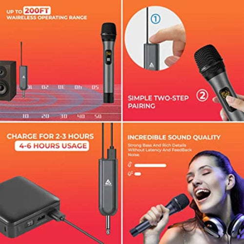 Buy Audio Array AM-W13 Dynamic UHF Handheld Wireless Microphone Online ...