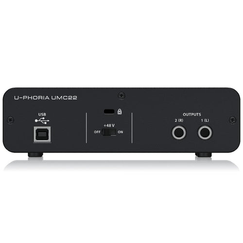 Buy Behringer UMC22 2-Channel USB Audio Interface with Midas Mic Pre ...