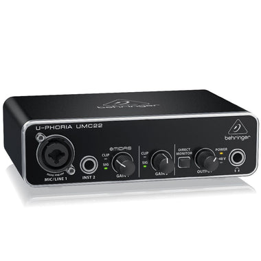 Buy Behringer UMC22 2-Channel USB Audio Interface with Midas Mic Pre ...