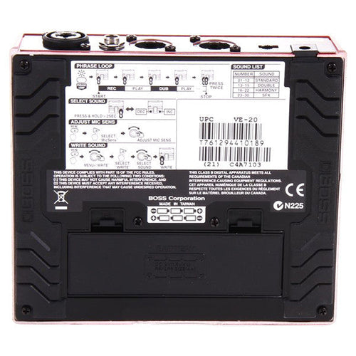 Buy Boss VE-20 Vocal Multi-Effects Processor with Harmony and Looper ...