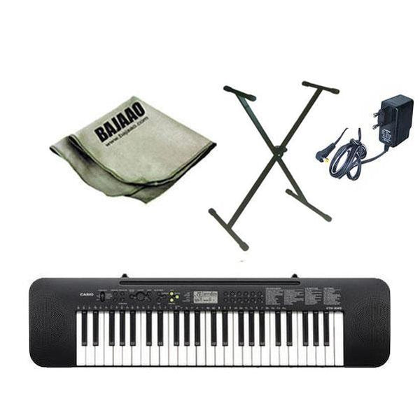 Buy Casio CTK245 Musical Keyboard with Stand, Polishing Cloth and Power ...