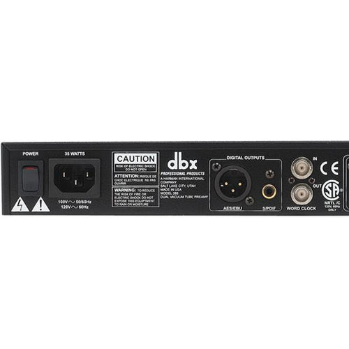 Buy dbx Pro 386 Dual Vacuum Tube Preamp with Digital Out Microphone ...