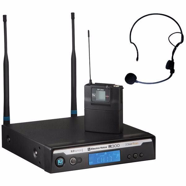 Electro-Voice R300-E Headworn Wireless Microphone System, Omni Directi ...