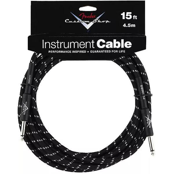 Buy Fender Custom Shop Performance Series Cable, 15' - Black Tweed ...