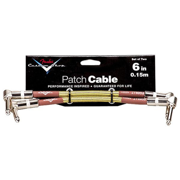 Buy Fender Custom Shop Tweed 6inch Patch Cable - Pack of 2 Online | Bajaao