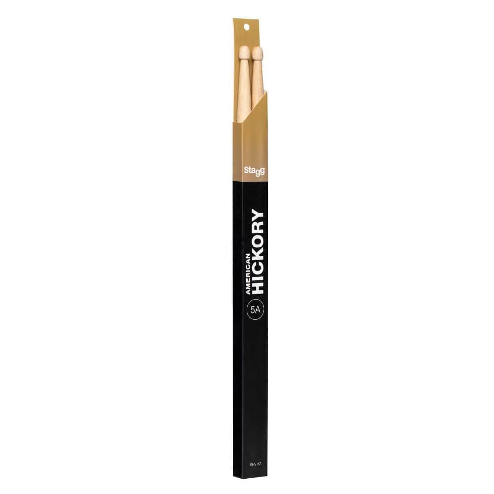 Stagg SHV5A Hickory V Drum Sticks- Wooden Tip - 5A – BAJAAO.COM