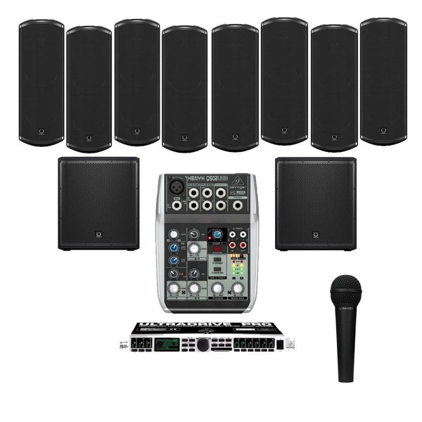 Buy Gym Sound System with 8xTurbosound TCI53 Wall Mount Loudspeakers ...