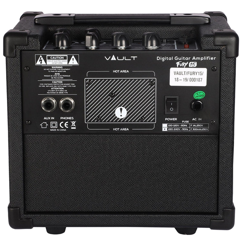 Buy Vault Fury 15 Watt Digital Guitar Combo Amplifier with Effects & 36 ...