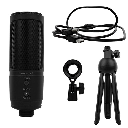 Buy Vault Pod Mic USB Condenser Podcast Microphone Kit Online | Bajaao